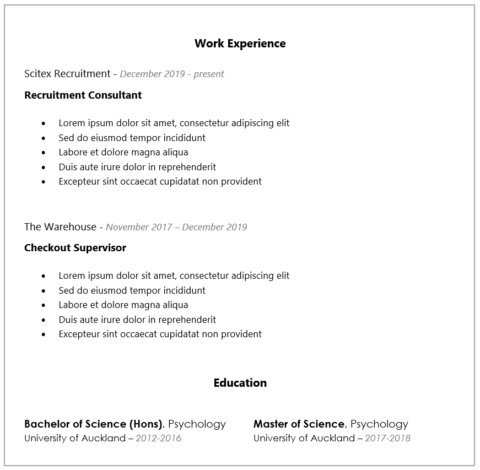 How many pages? Length, content & structure of your CV | Scitex